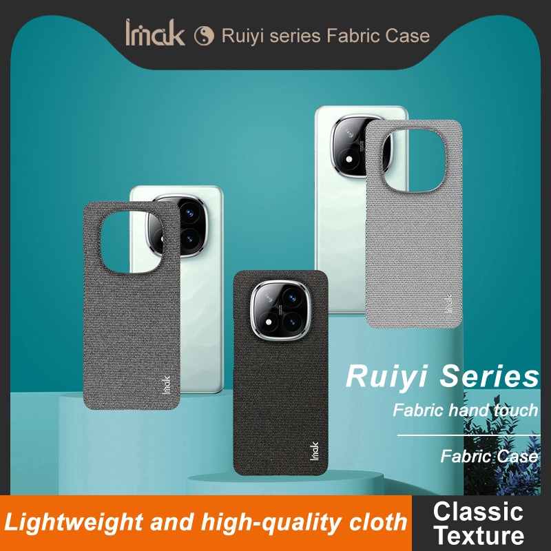 Imak Touch Feel เคสผ้าลายไนลอน Redmi Note 14 Pro + 5G PC Back Casing ...