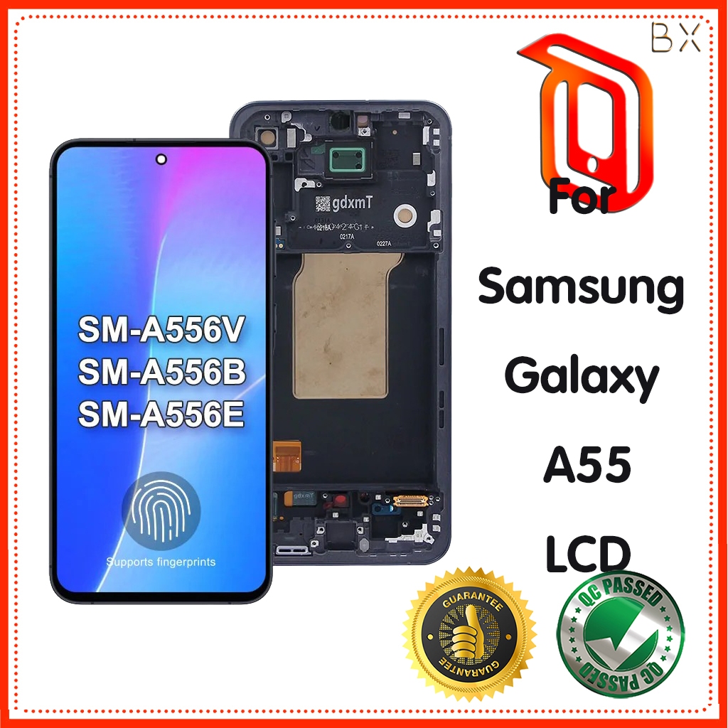 สําหรับ Samsung Galaxy A55 จอแสดงผล LCD หน้าจอสัมผัสพร้อมกรอบ SM-A556B ...