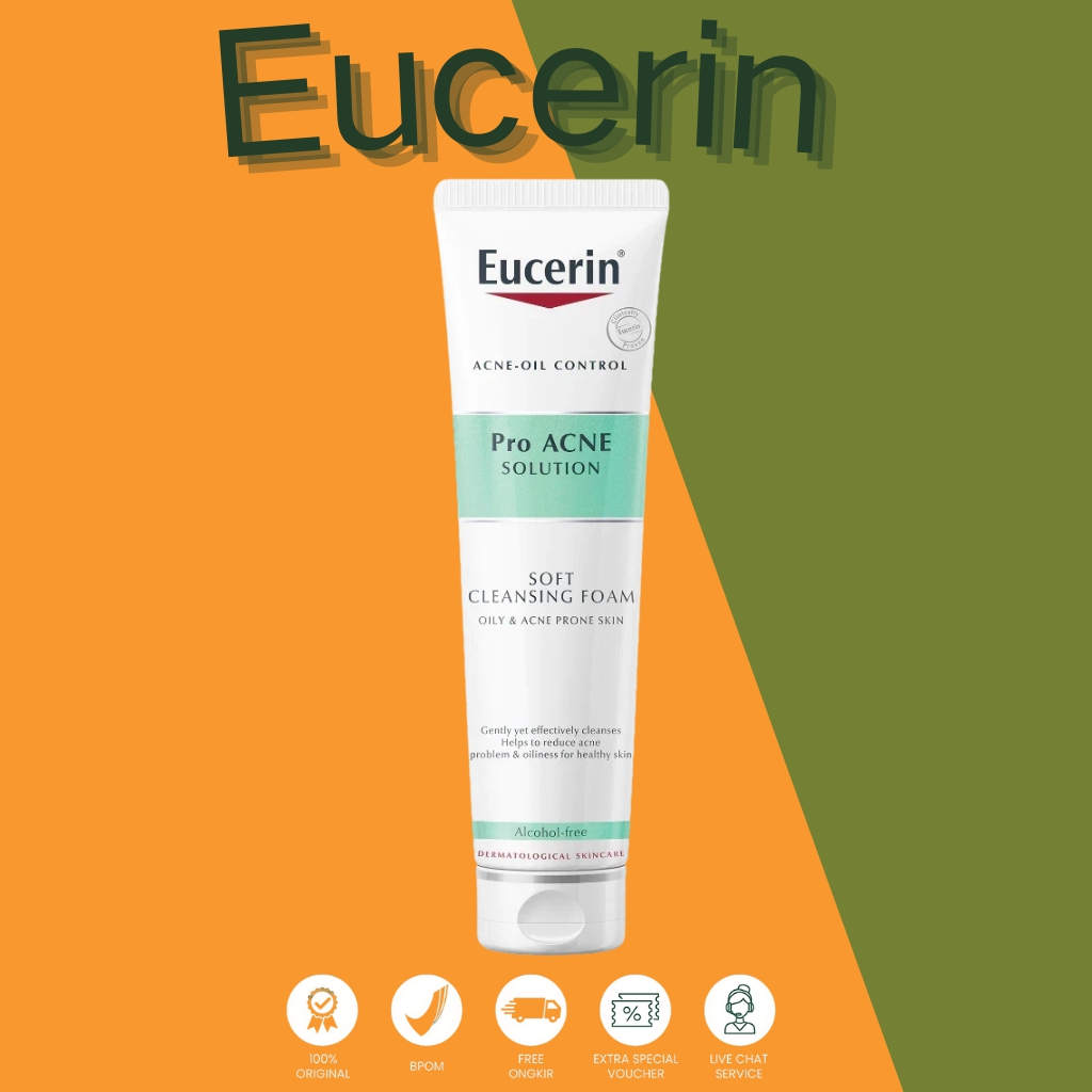 Eucerin Pro ACNE SOLUTION SOFT CLEANSING FOAM 150g | Shopee Thailand