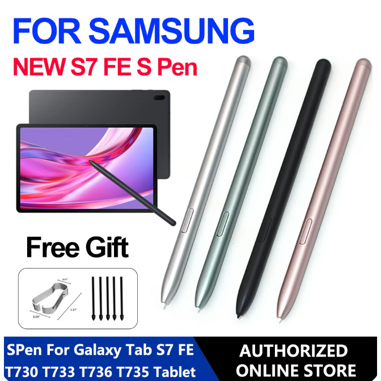สําหรับ Samsung Galaxy Tab S7 FE Stylus Spen LTE SM-T735 T733 S7fe ปาก ...