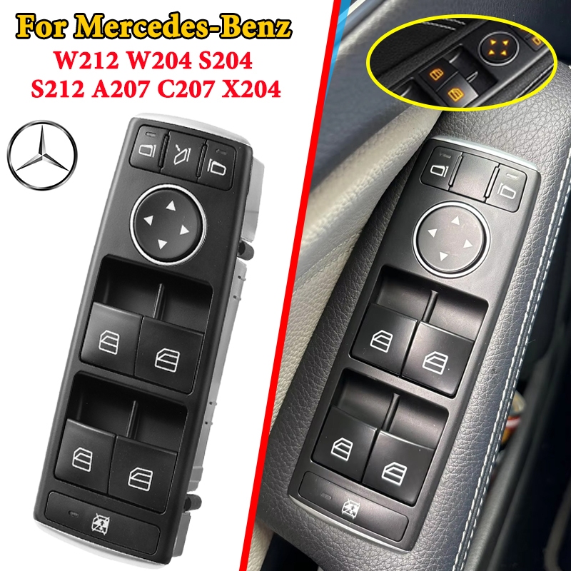 รถสวิทช์หน้าต่างสําหรับ Mercedes-Benz W212 W204 S204 S212 A207 C207 X204 ปุ่มควบคุม 3 Pins ...
