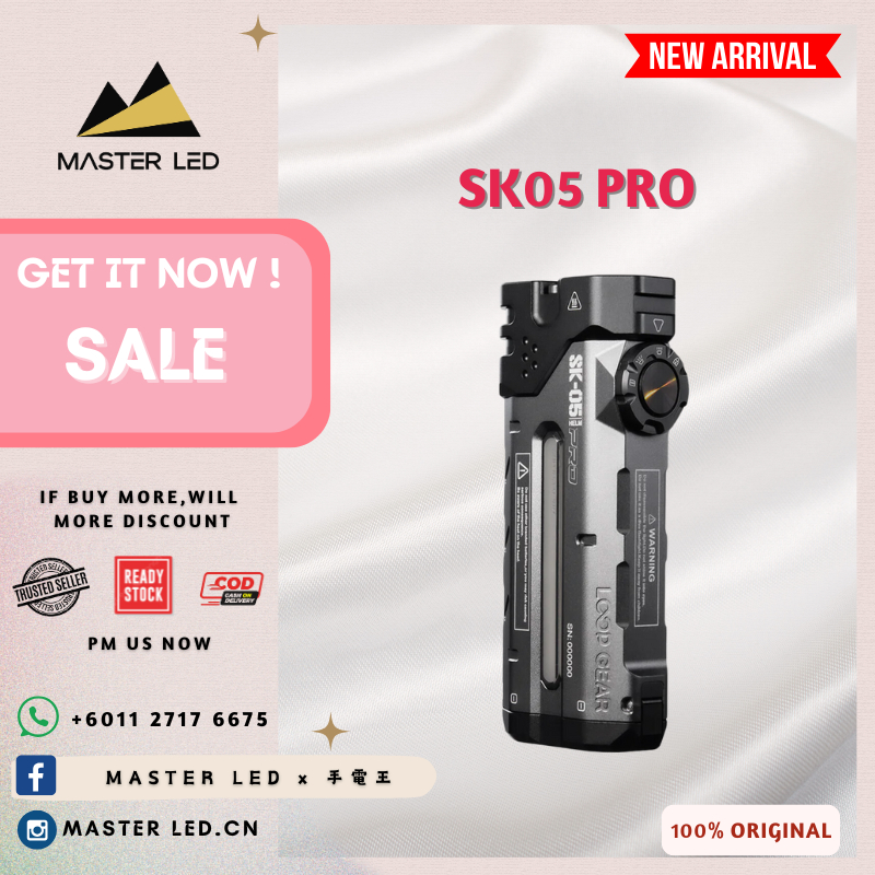 ไฟฉายที่สมบูรณ์แบบ LOOP GEAR SK05 Pro ไฟฉาย | Shopee Thailand