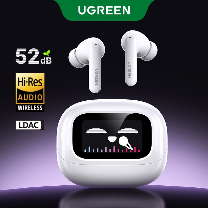 Ugreen T6 Magic Hi-Resหูฟังบลูทูธชุดหูฟังตัดเสียงรบกวนไร้สายIn-Earหน้าจอสัมผัสกีฬาเหมาะสําหรับ ...