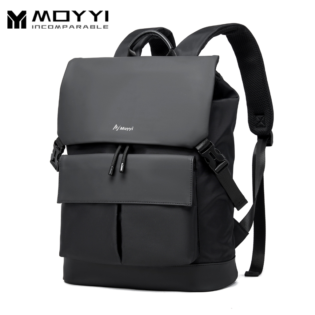 Moyyi กระเป๋าเป้สะพายหลัง ใส่แล็ปท็อป 17 นิ้ว มีซิป กันขโมย สําหรับผู้ชาย | Shopee Thailand
