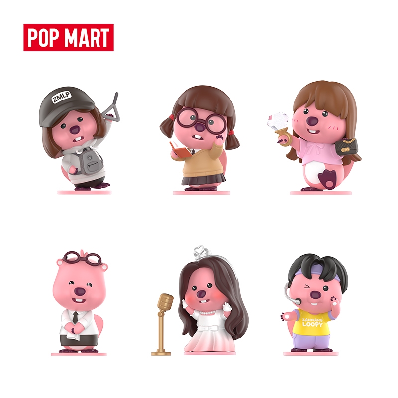 POP MART ZANMANG LOOPY’s Moments Series Figures Blind Box Action Toys ...