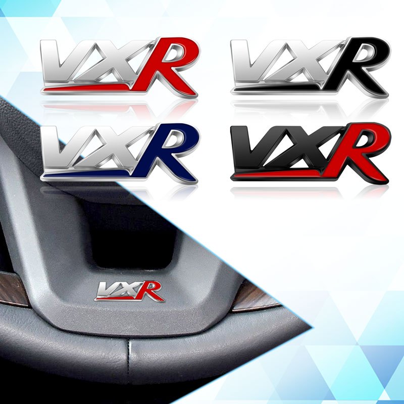 3d Auto ภายในสติกเกอร์ VXR โลโก้พวงมาลัยสัญลักษณ์รถคอนโซลกลางโลหะ ...