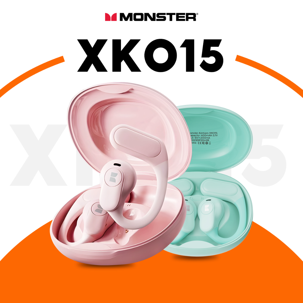 Monster XKO15 หูฟังบลูทูธ 5.4 OWS HIFI ตัดเสียงรบกวน HD พลังงานต่ํา ...