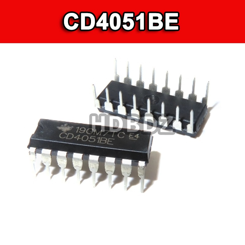 5~20PCS CD4051BE DIP-16 CD4051 เลือกชิปสวิตช์อะนาล็อกหนึ่งแปดตัว IC | Shopee Thailand