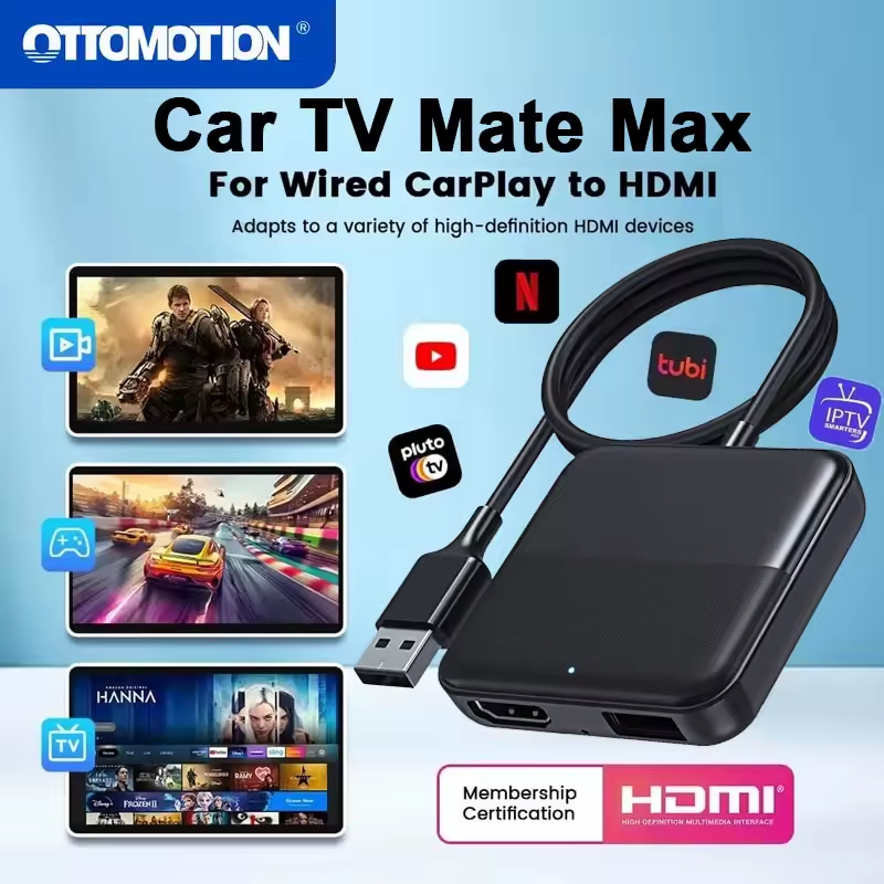 Ottomotion Car TV Mate HDMI Multimedia Adapter Wired to Wireless ...