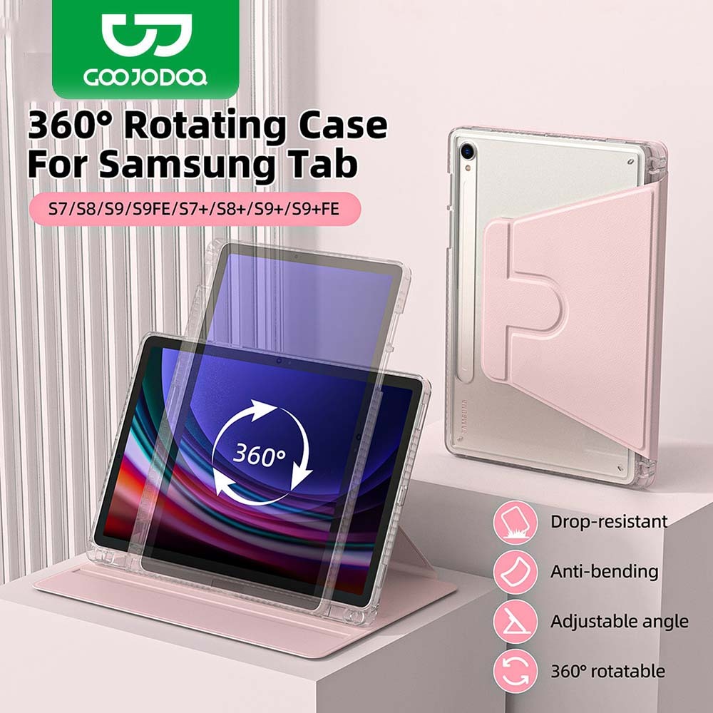 GOOJODOQ เคสป้องกันแท็บเล็ต Samsung เข้ากันได้กับ S7/S8/S9/S9FE/+FE ...