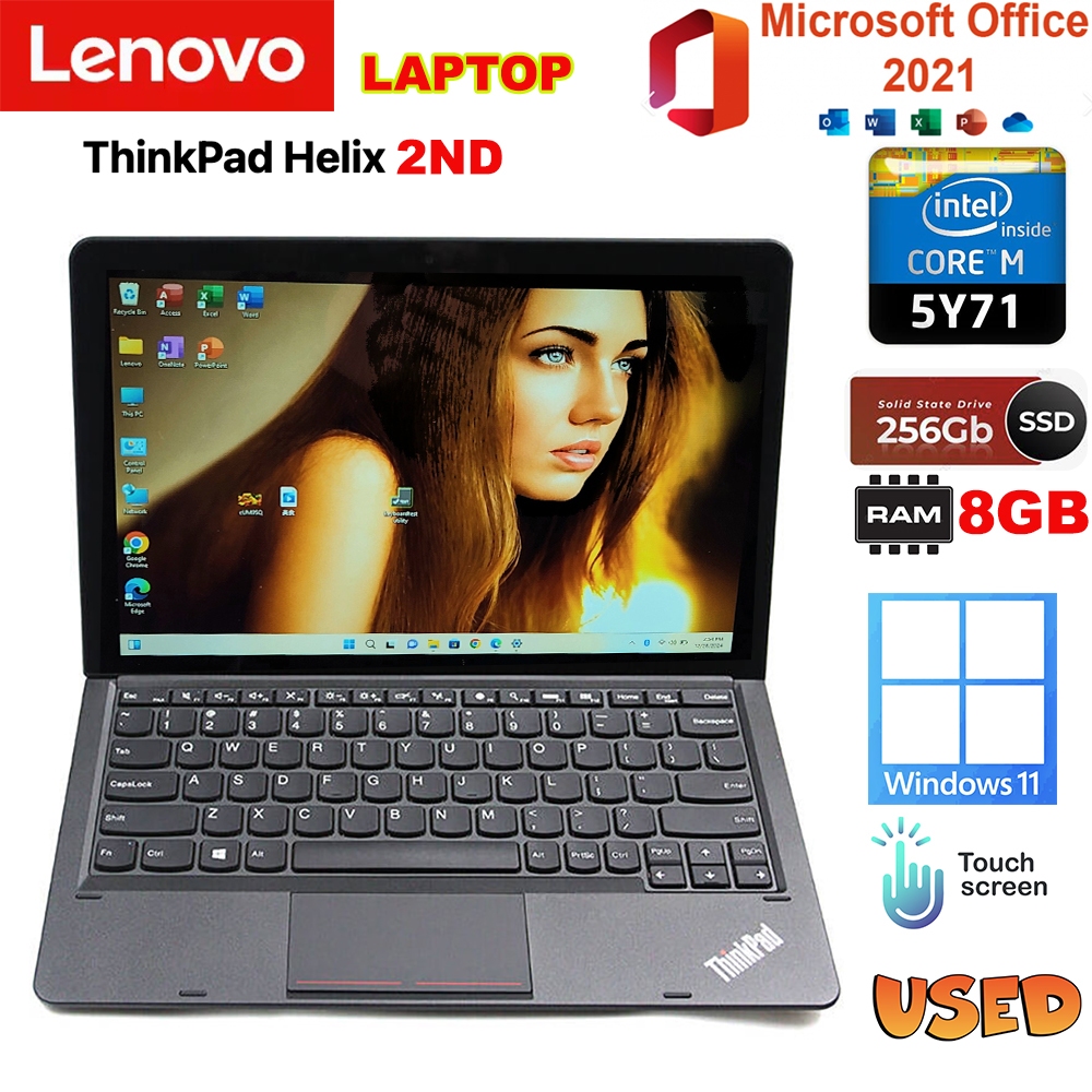 Lenovo ThinkPad Helix 2nd Gen 256GB RAM 8GB Intel Core M 5Y71 1.20 GHz ...