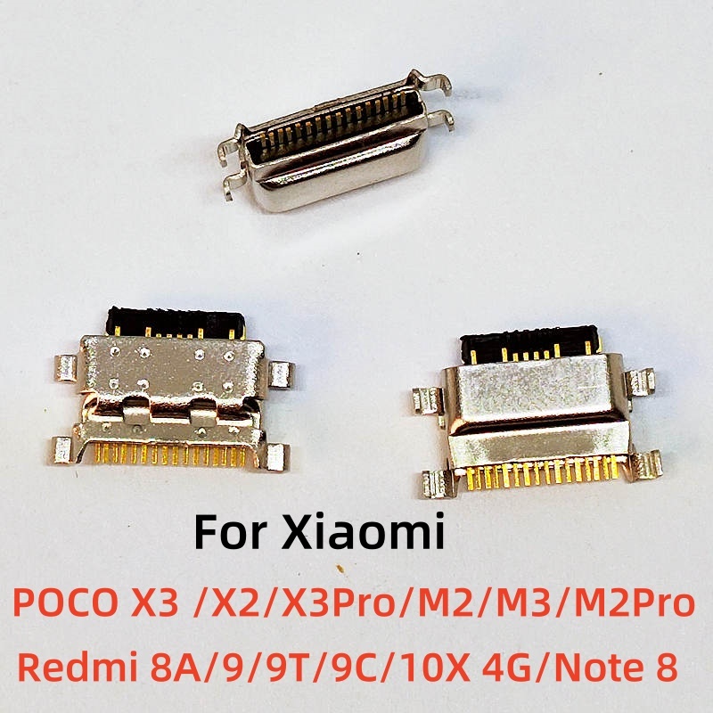 5-50pcs USB Charger พอร์ต Dock Socket Plug สําหรับ Xiaomi Pocophone POCO X3 /X2/X3 Pro/M2/M3/M2 ...