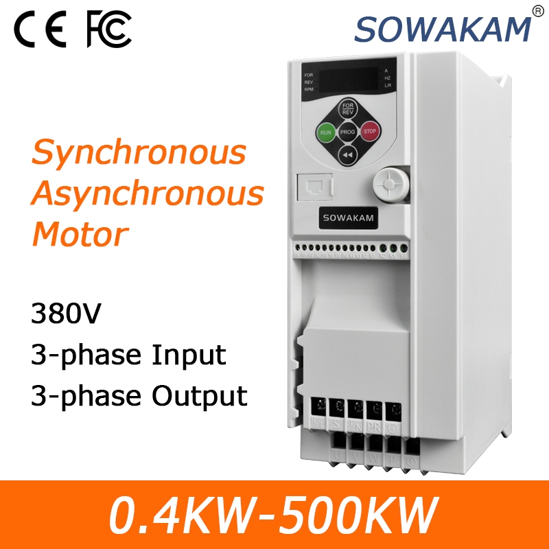 Vfd 380V 0.75KW-500KW 3PH 380V Synchronous มอเตอร์ควบคุมความเร็ว AC ไดร ...