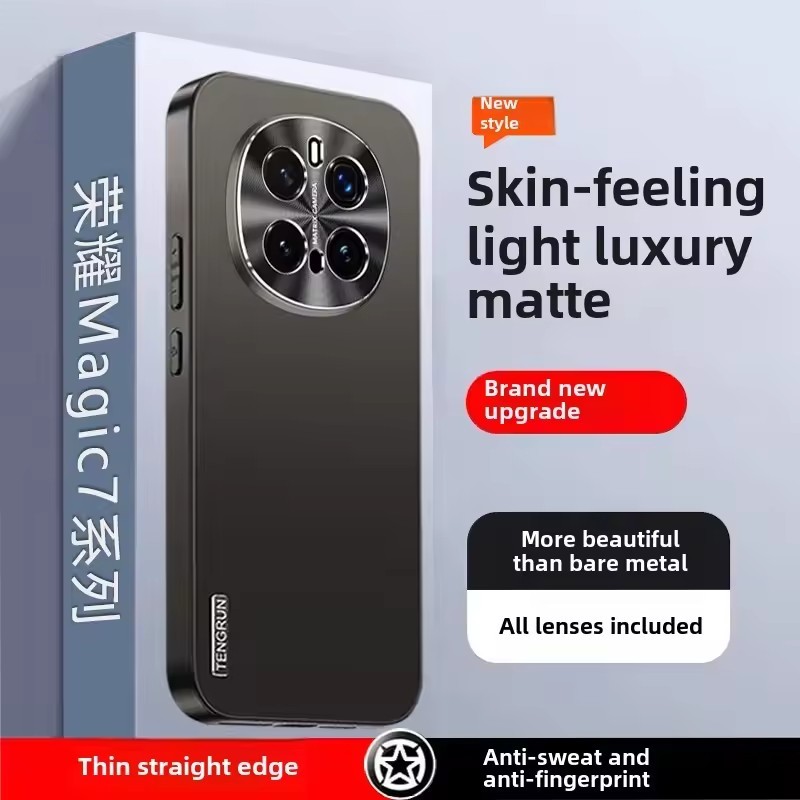 อลูมิเนียม Matte กลับสําหรับ huawei mate 70 60 50 40 30 pro plus honor magic 7 6 5 x60 x9c ...