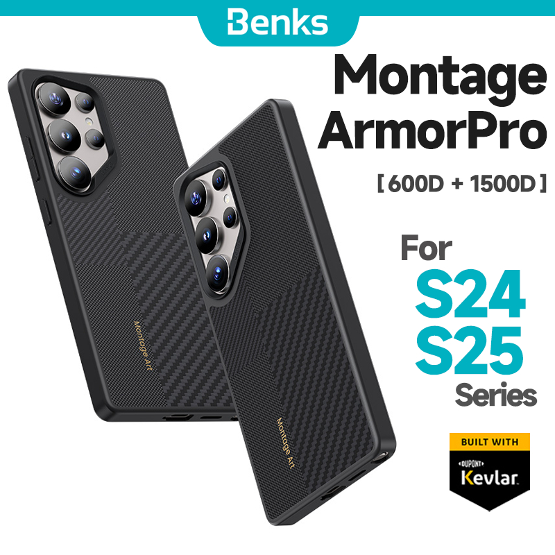 [Benks Official] Benks สําหรับ Samsung S24 S24+ S24U S25U Magnetic Montage ArmorPro Case ในตัว ...