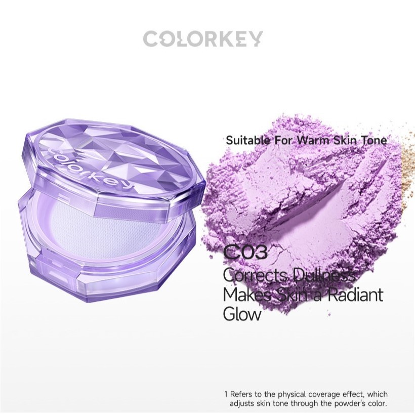 Colorkey Lasting Naturally-occurring Loose Powder แป้งฝุ่นละอองละเอียด ...