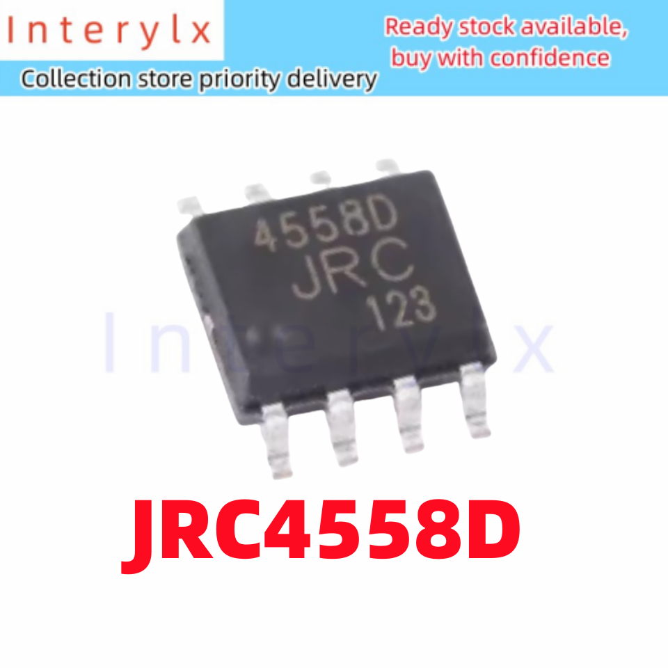 10 ชิ้น/ล็อตยี่ห้อใหม่ NJM4558D JRC4558D 4558 Patch SOP8 Dual Operation Amplifier IC | Shopee ...