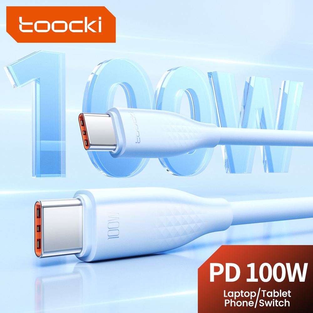 Toocki PD100W 6A USB C ถึง USB C สายชาร์จเร็ว 60W ประเภท C ถึง Type C ...