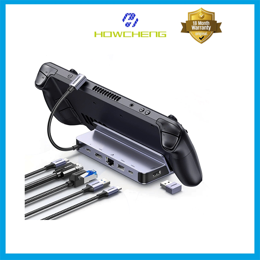 Ugreen 6 in 1 USB C Docking Station สําหรับ Steam Deck to HDMI 4K60Hz ...
