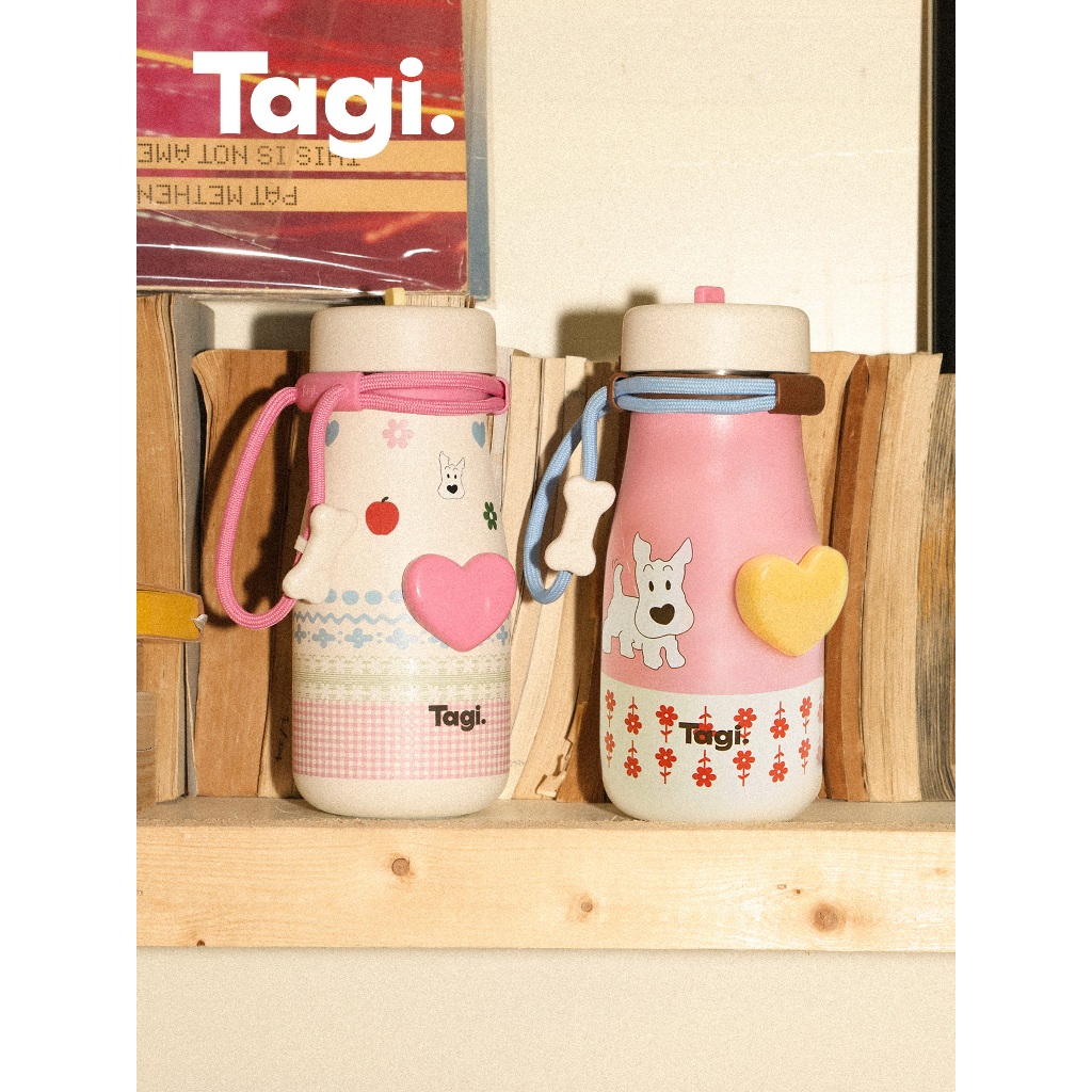 Tagi. PUPPY กระติกน้ำสแตนเลส620ML เก็บอุณหภูมิ ความจุขนาดใหญ่ พร้อมหลอด ...