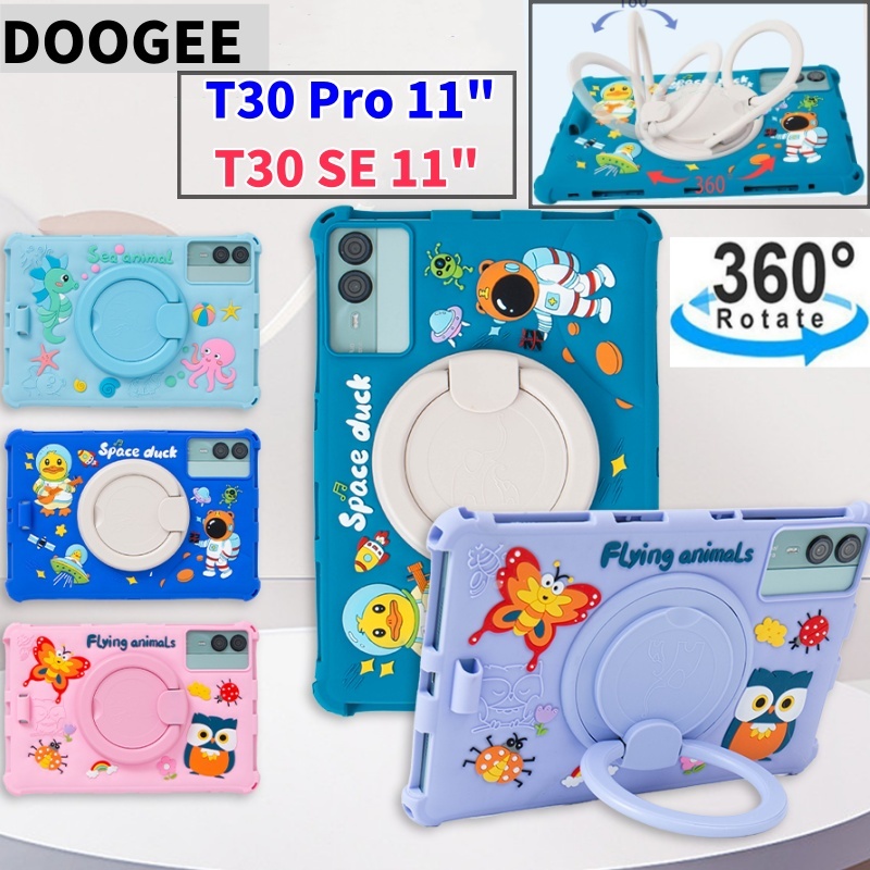 สําหรับ DOOGEE T30 Pro T30Pro T30 SE T30SE Android 13 แท็บเล็ตพีซี 11 นิ้ว 360 องศาหมุนน่ารัก ...