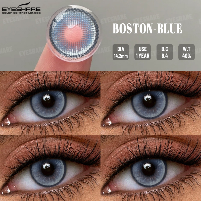 Eyeshare Boston Contact lens คอนแทคเลนส์ สีฟ้า คอนแทคเลนส์สี ...