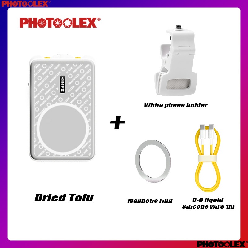 Photoolex Dry TOFU Light -แสงบรรยากาศไลฟ์สีเต็ม RGB แมกเนติก | ไฟเซลฟี่ ...