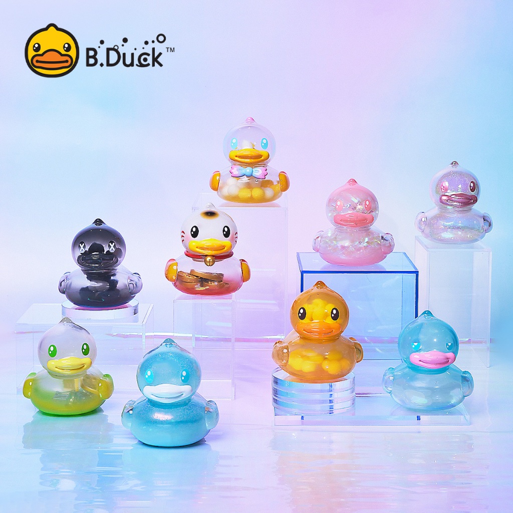 B.Duck Dopamine Holiday Series Floating Duck Blind Box 9.5CM（8PCS）ของ ...