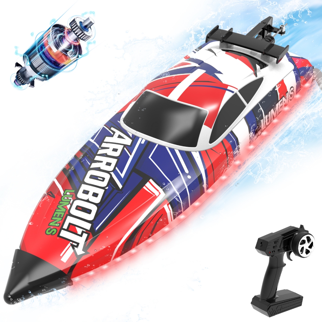 VOLANTEXRC Brushless RC Boats Arrobolt Lumen S for Adults 35+MPH Fast ...