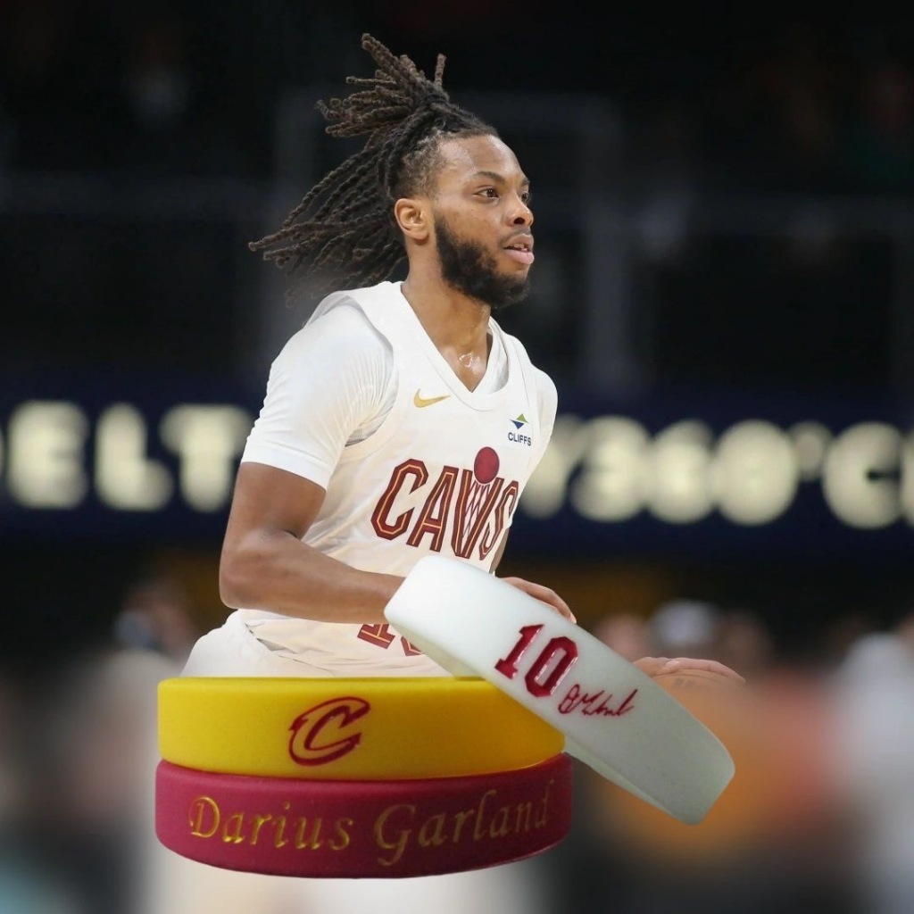 พวงมาลัยดาร์เรียส #10 Baller Bands NBA Cleveand กีฬาสายรัดข้อมือยาง ...