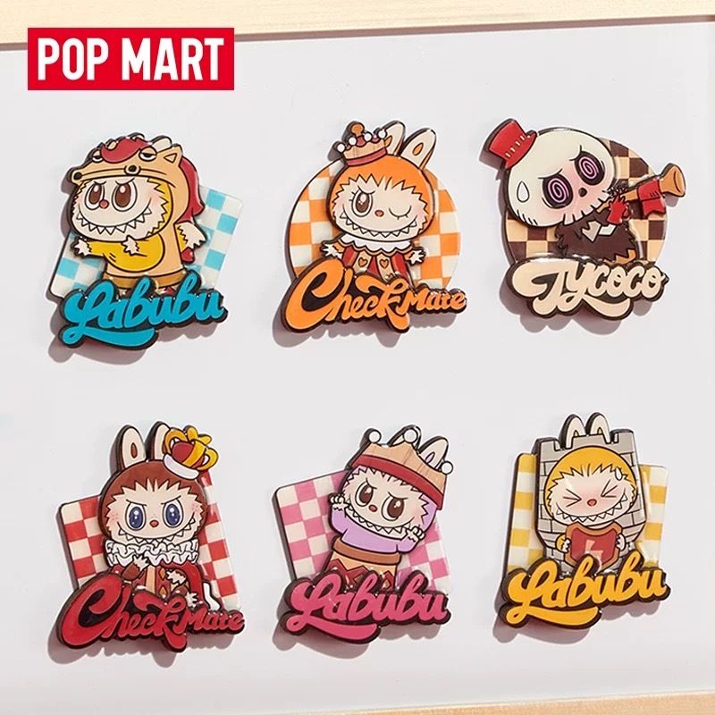 Popmart THE MONSTERS Chess Adventure Series Blind Box ตู้เย็น Magnet ...