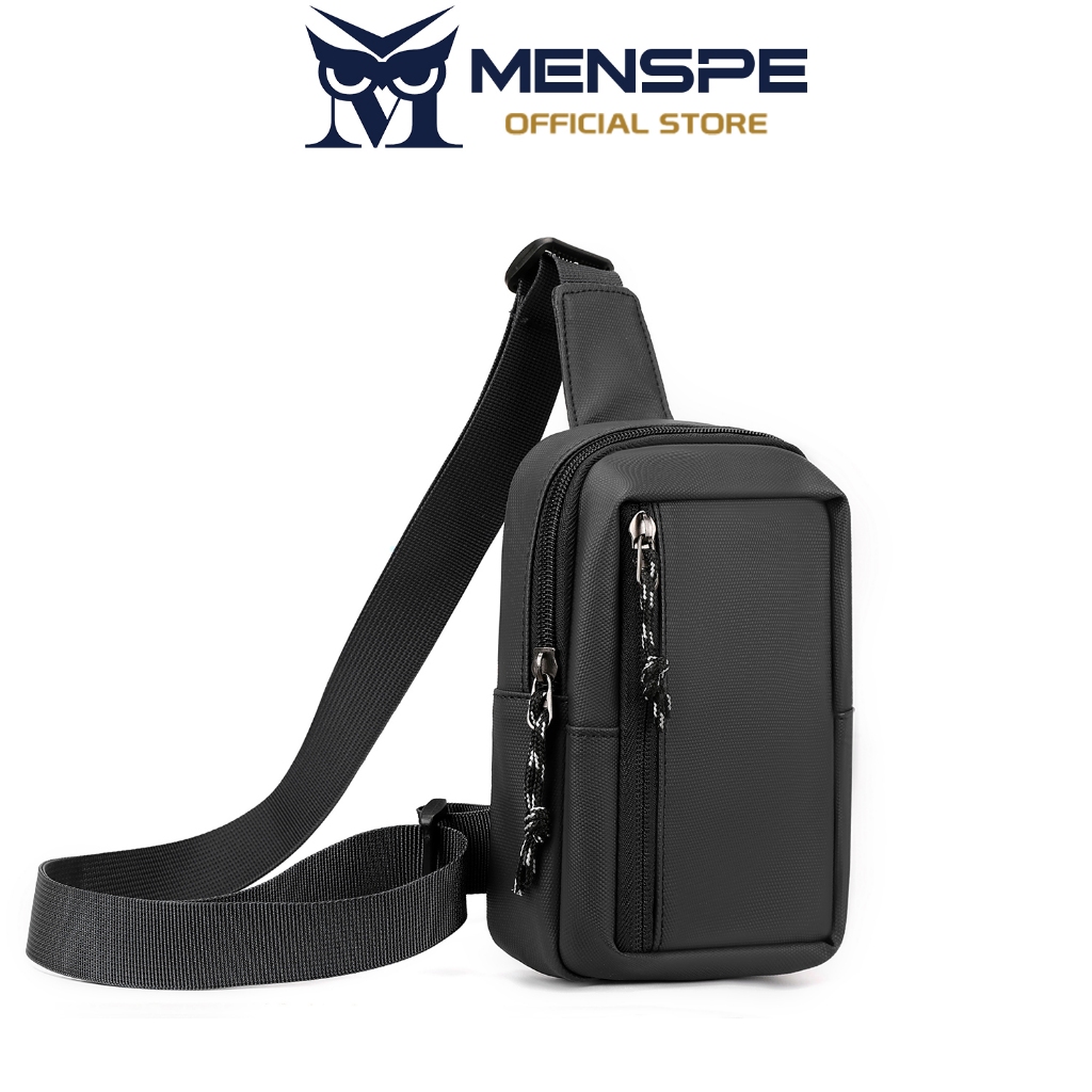 Menspe Mens Chest Bag Fashion Film Bag Mini Anti-Scratch Bag Wear ...