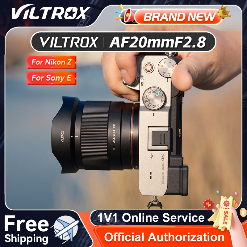 Viltrox 20 มม.f2.8 เลนส์นายกมุมกว้างแบบเต็ม AF/MF สําหรับ Sony-E A7C A6400 EVZ10 Nikon-Z Mount ...
