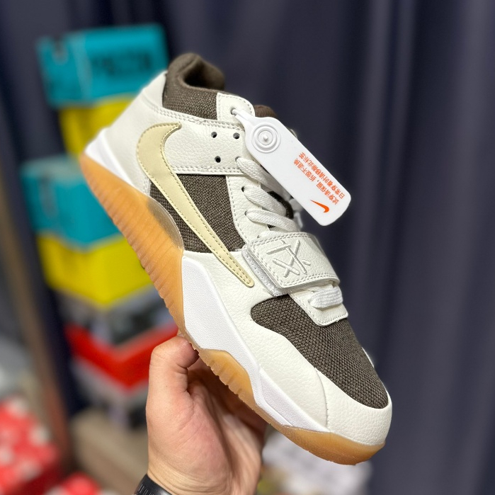 รองเท้าผ้าใบลําลอง Jordan Cut The Check x Travvis Scoott สไตล์วินเทจ ...