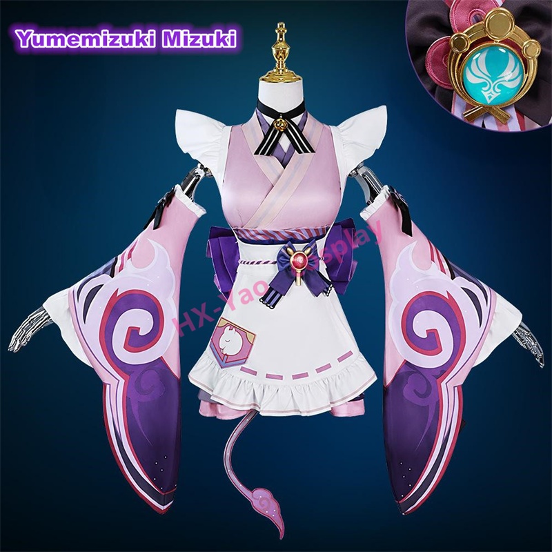【HX-YAO】Yumemizuki Mizuki cos Genshin Impact Nata Floating Dream Ruowei คอสเพลย์อะนิเมะเครื่อง ...