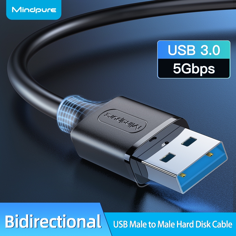 ⚡COD⚡Mindpure สาย USB 3.0 USB to USB 5Gbps Extension Cable Transfer ...