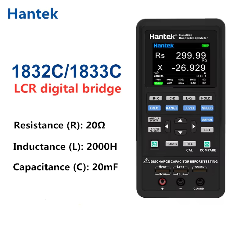 Hantek Digital Handheld LCR Meter Hantek 1833C แบบพกพา Digital Bridge ...