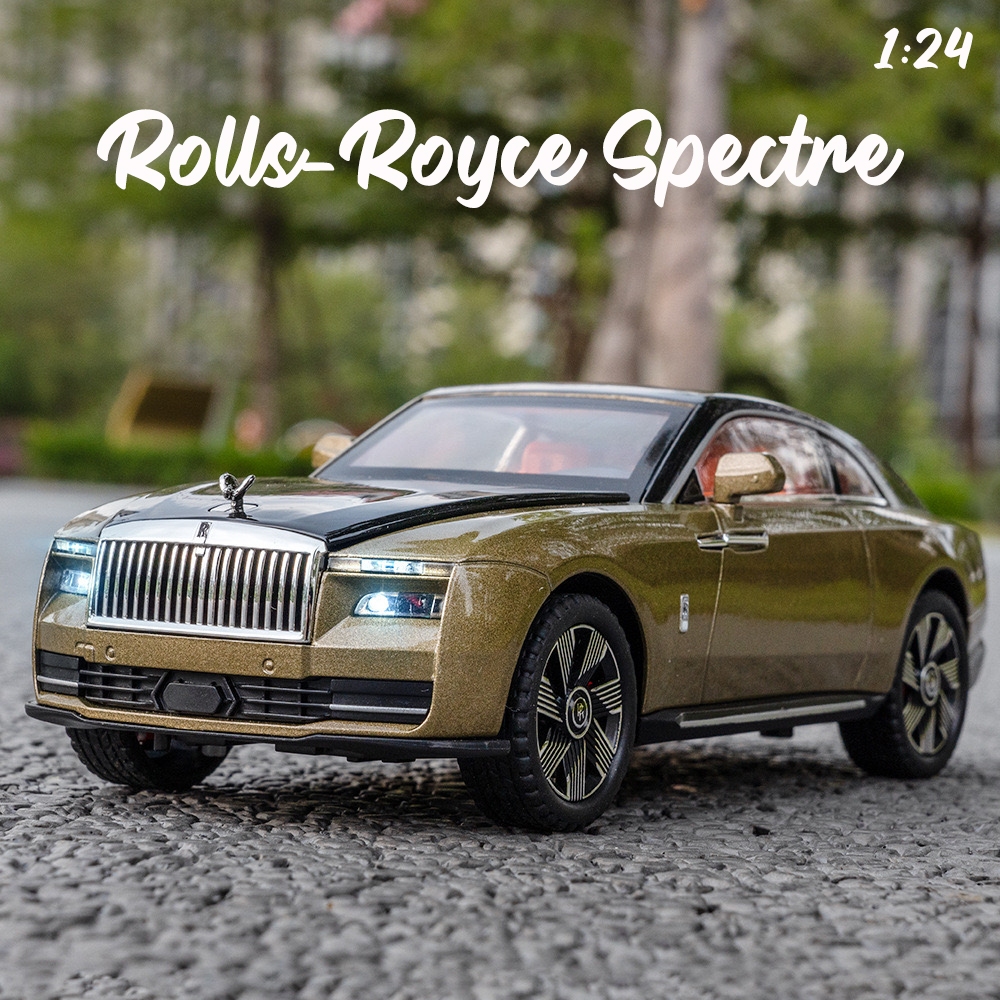 1:24 Scale Rolls-Royce Spectre EVรุ่นรถDiecastเสียงรถคนรักคอลเลกชันเด็ก ...