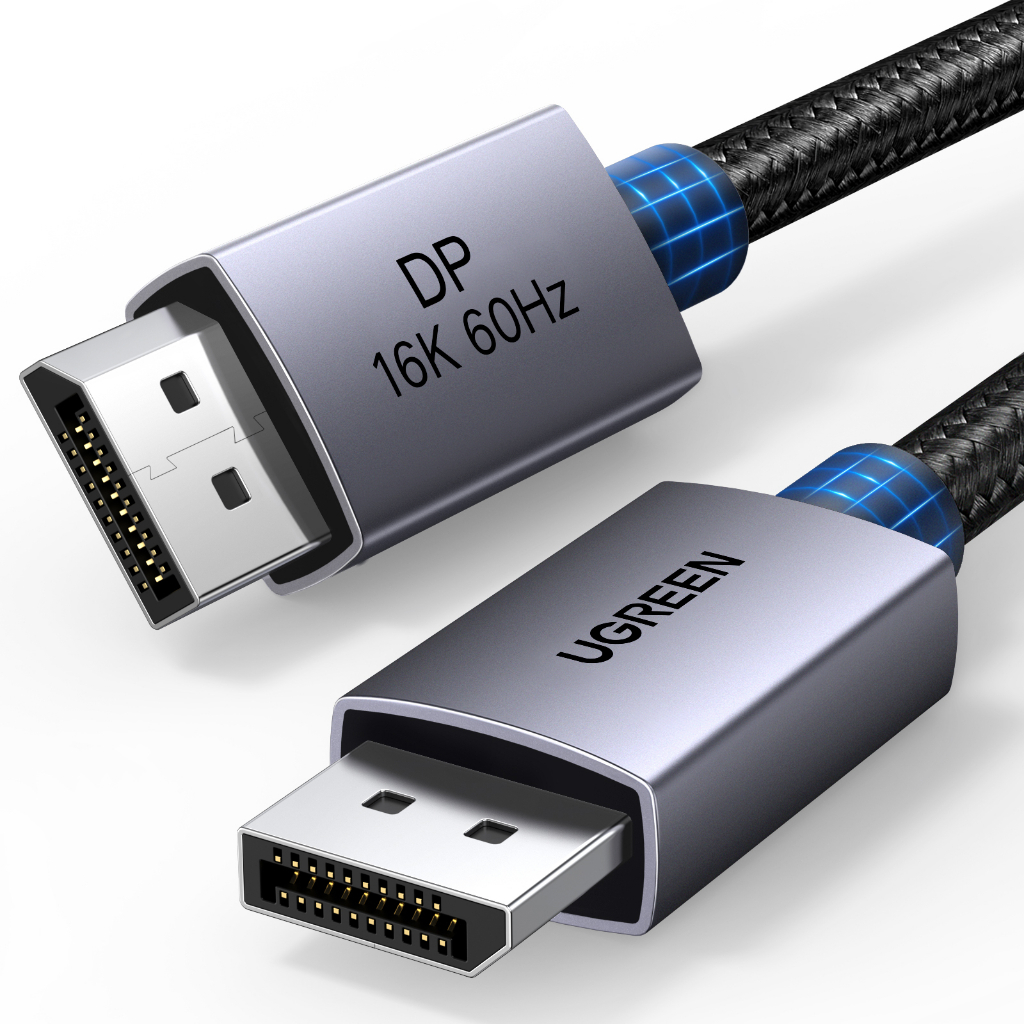 Ugreen สาย DisplayPort 2.1 DP2.0 80Gbps รองรับ 16K@60Hz 8K@240Hz 4K@240Hz HDR, HDCP, DSC 1.2a ...