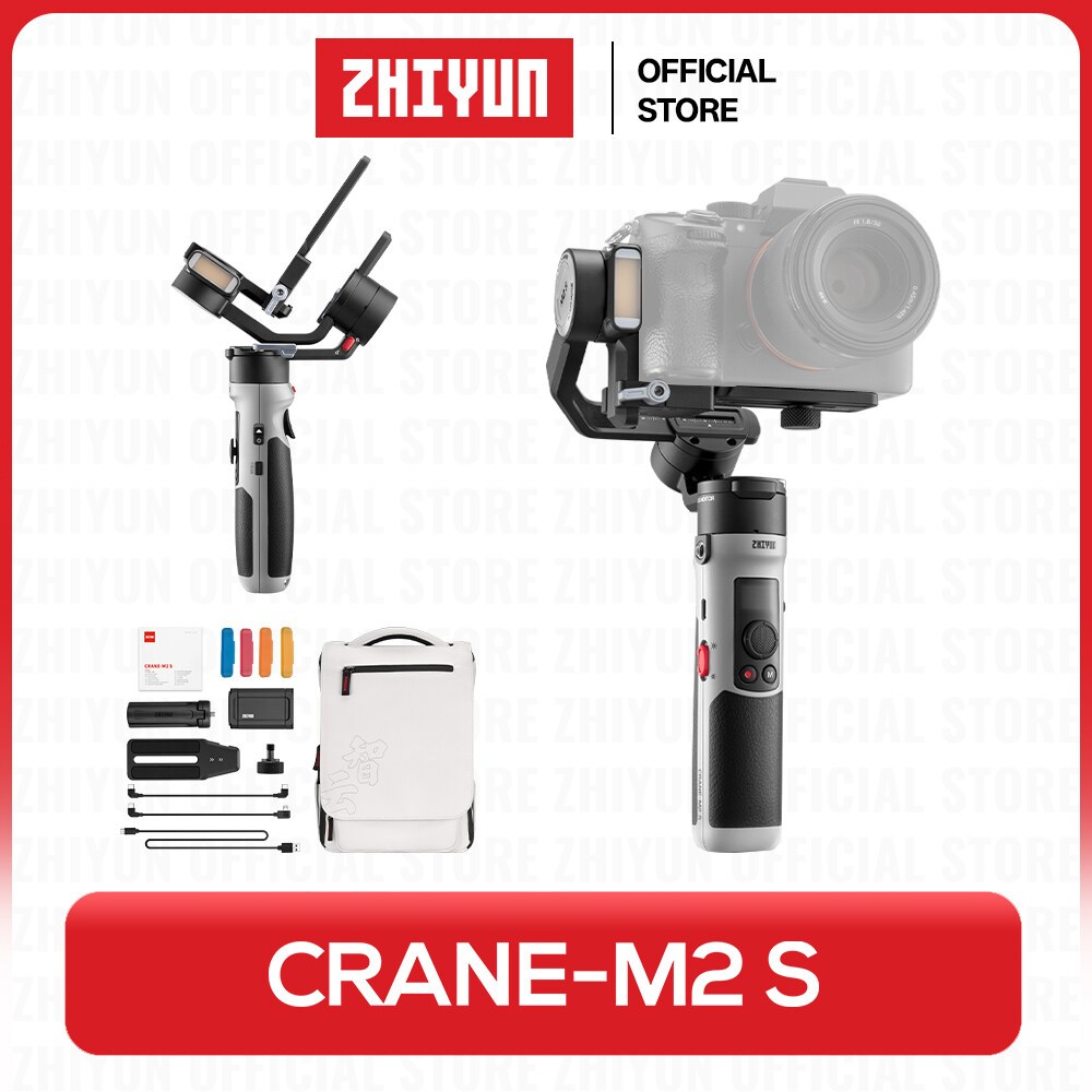 ZHIYUN CRANE M2S กันสั่นแบบ 3 แกนสำหรับกล้องมิเรอร์เลสพร้อมกิมบอลสำหรับ ...