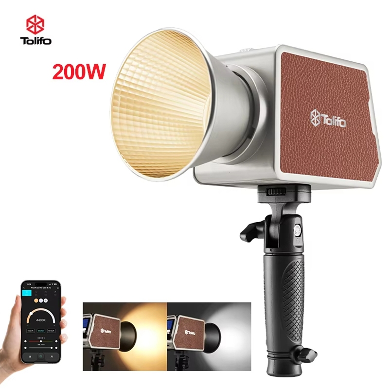 Tolifo PL-200B มือถือ LED Video Light COB การถ่ายภาพเติมแสง CRI 97 + 200W 2700K-6500K ไฟ LED แบบ ...