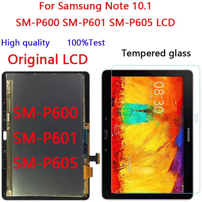 ทดสอบสําหรับ Samsung Note 10.1 SM-P600 P601 P605 จอแสดงผล LCD Touch ...
