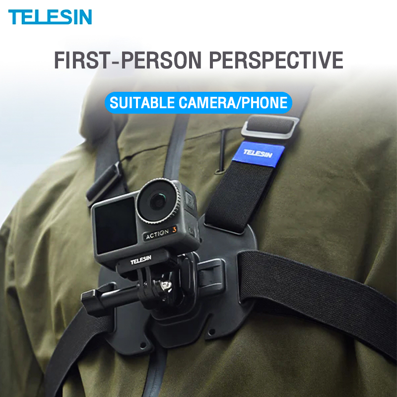 TELESIN New Vest Chest Strap for Action Cameras รุ่นใหม่ สายคาดหน้าอก ...