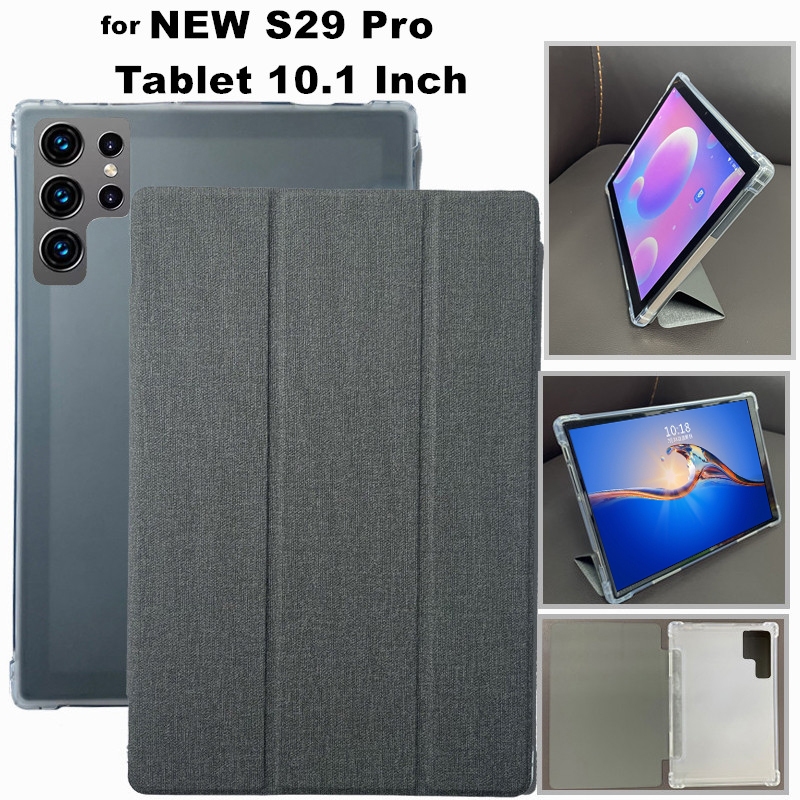 for NEW S29 Pro Tablet 10.1 Inch Faux Leather Flip Case Cover with ...