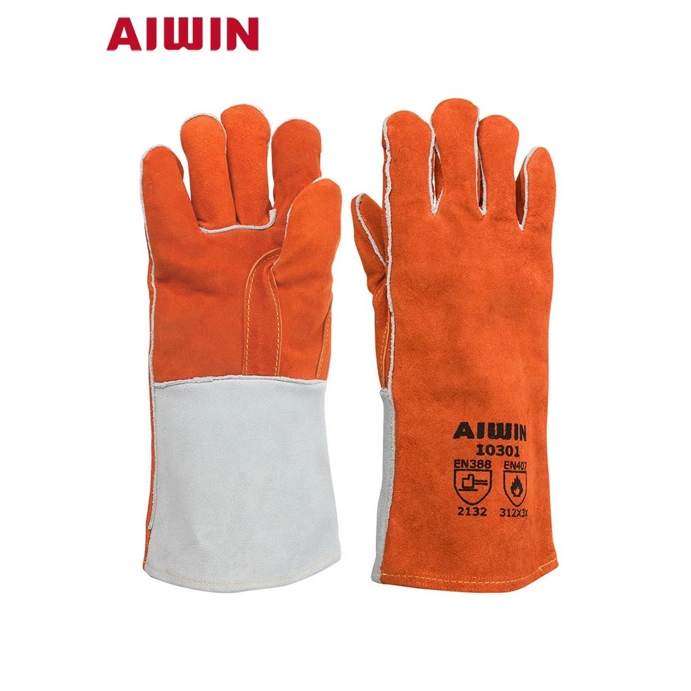 Aiwin WeldPro ถุงมือเชื่อมหนังวัว 10301 1 คู่ | Shopee Thailand