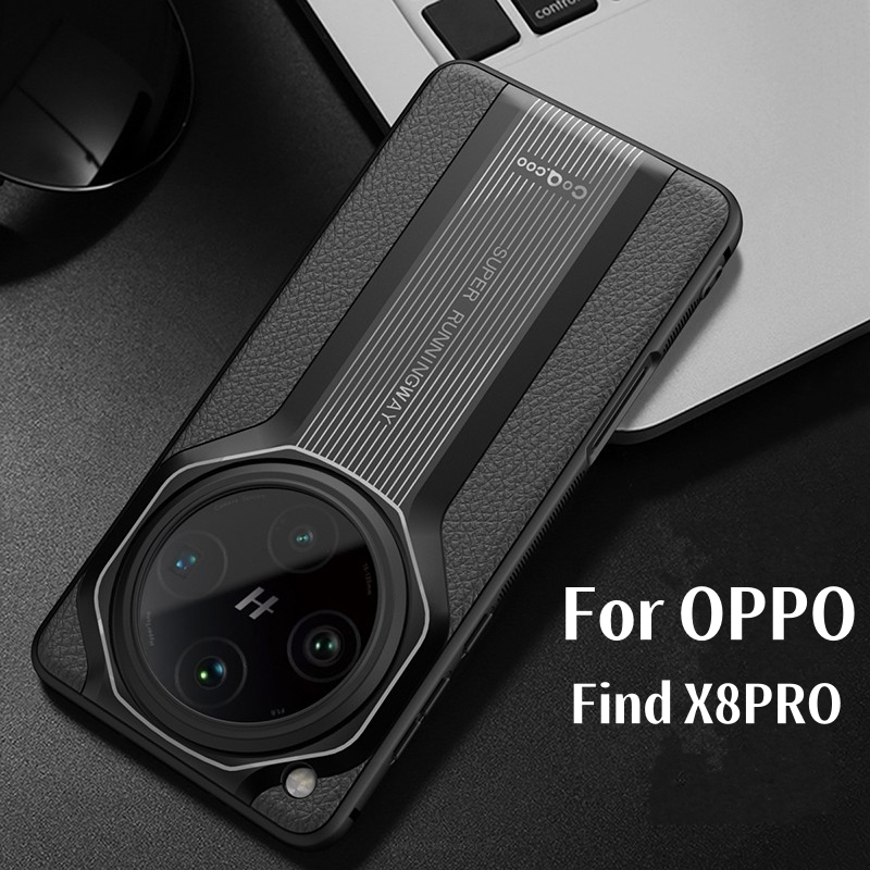 ซองหนังพรีเมี่ยมสําหรับ OPPO Find X8 X6 Pro X7 Ultra Casing Track ...