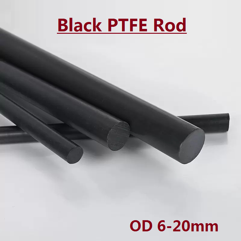 คันเบ็ด PTFE สีดํา Polytetrafluoroethylene Rod Graphite Filled Rod -1/2 ...