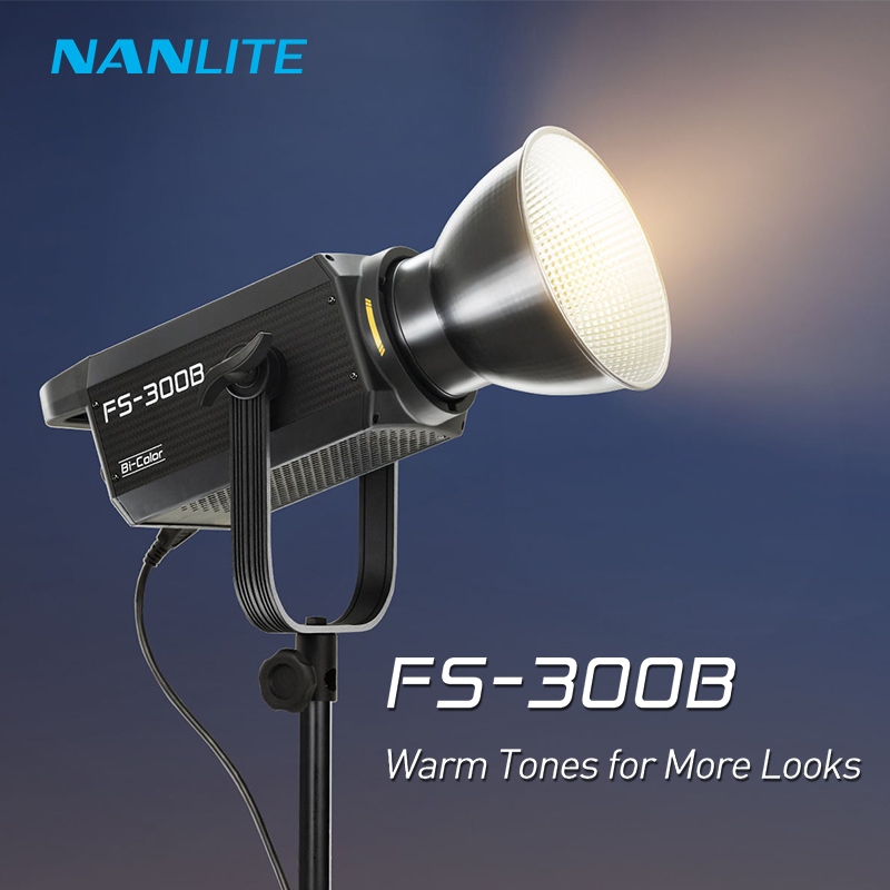 Nanlite FS-300B Bi-Color Monolight อุณหภูมิไฟ LED ฟิล์มและโทรทัศน์ ...