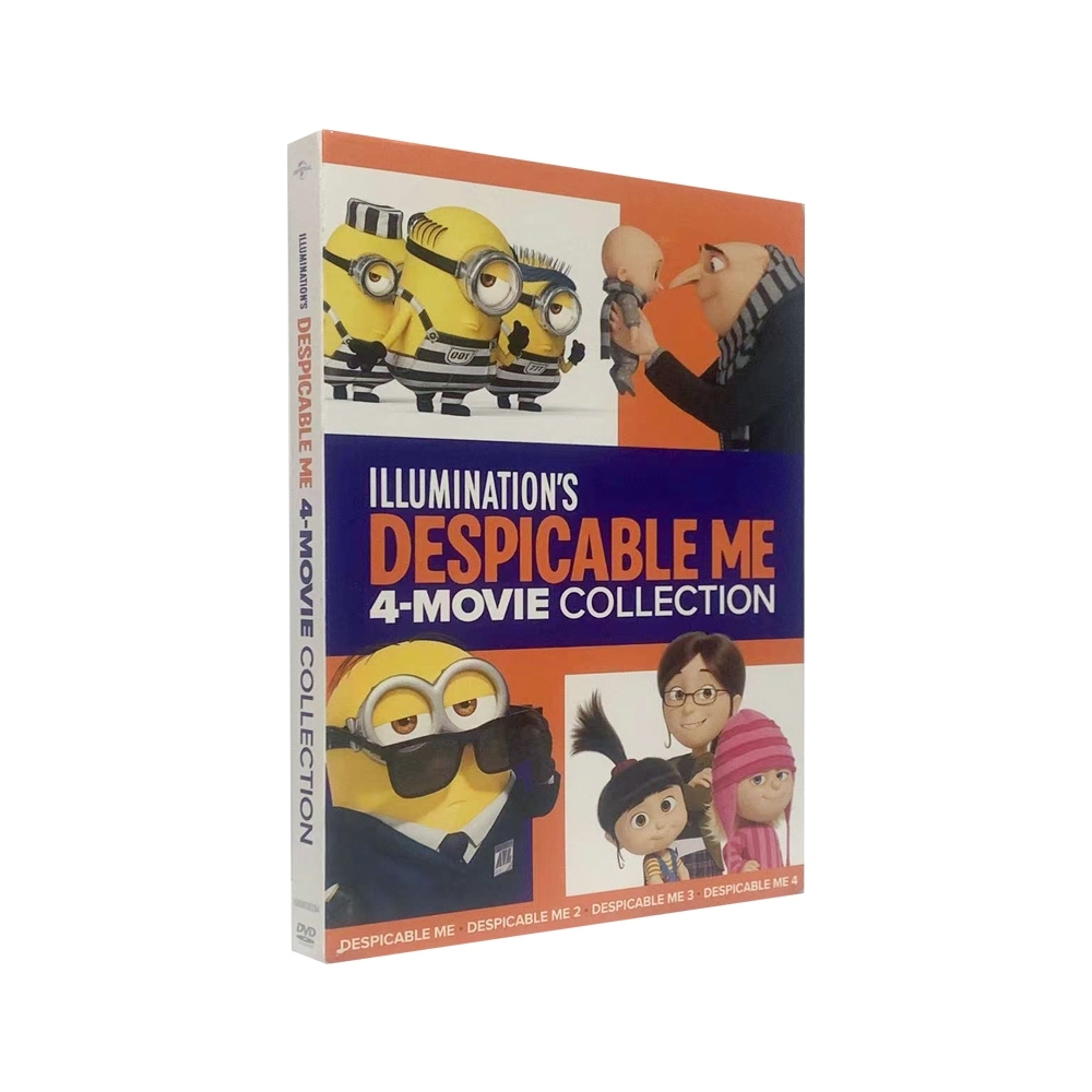 Dvd ใหม่ล่าสุด Despicable Me Minions 1-4 Collection Despicable Me 4DVD ...