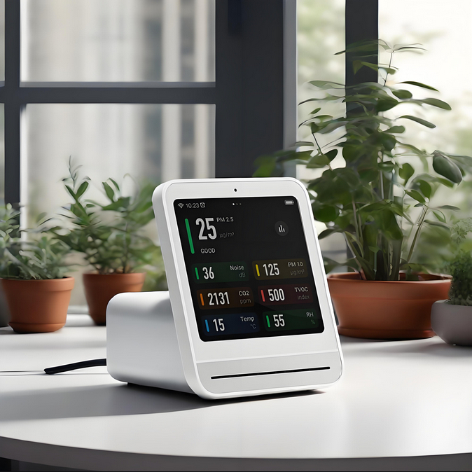 Qingping Air Monitor 2 ครอบคลุม Smart Home Gadget APP Wi-Fi 7 ชิ้นการ ...